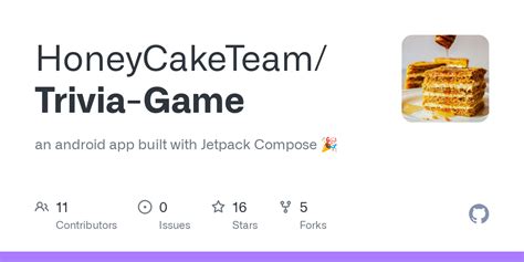 GitHub HoneyCakeTeam Trivia Game An Android App Built With Jetpack Compose