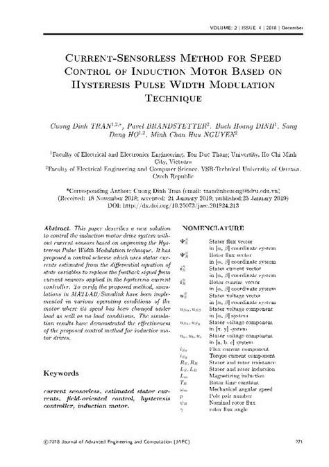 pdf current sensorless method for speed control of induction