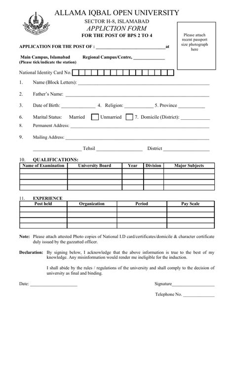 Application Form Bps 2 4 Pdf Identity Document Government