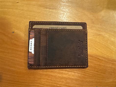 Vertical Leather Card Holder Sunbeam General Store