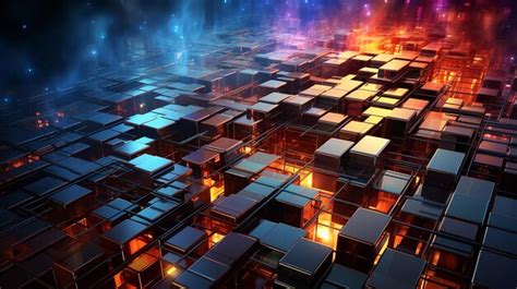 Premium Ai Image Digital Abstraction Pixels In The Form Of 3d Objects