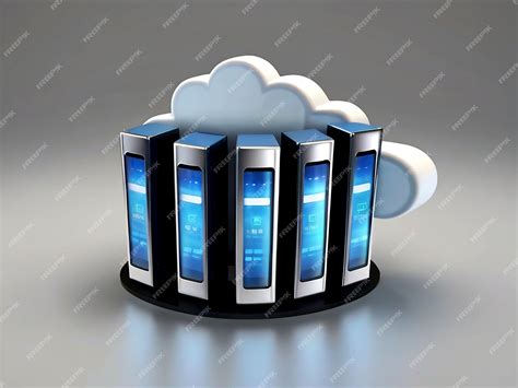Premium Vector Vector Premium Cloud Server Database Storage Icon 3d