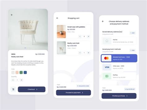 Exploration Transaction Screens Screen Design Screen E Commerce App