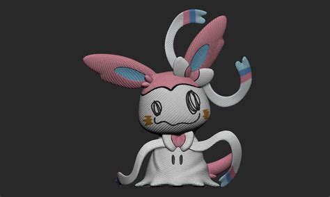 Stl File Pokemon Mimikyu Sylveon・3d Printer Model To Download・cults