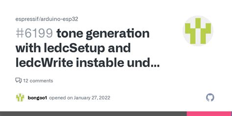 Tone Generation With LedcSetup And LedcWrite Instable Under Fw Was Fine With Issue