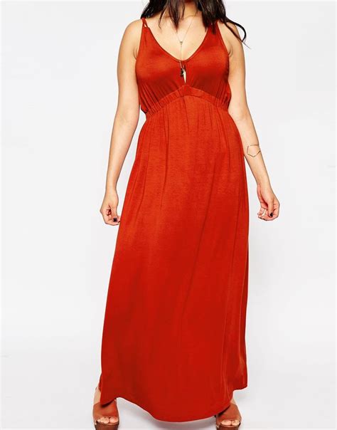Plus Size Plunge Maxi Dress With Double Strap Maxi Dress Plunge Maxi