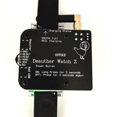DSTIKE Deauther Watch Z | ESP8266 + Atmega32u4 Development Watch
