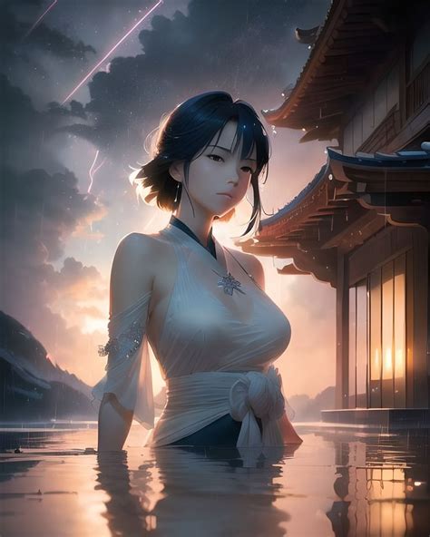 Manderin Ai Art Water Andfalling Skies Aiartist