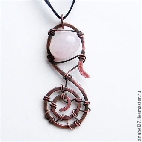 Медные серьги с натуральными камнями Медная бижутерия Купить медные подарки на годовщину свадьбы