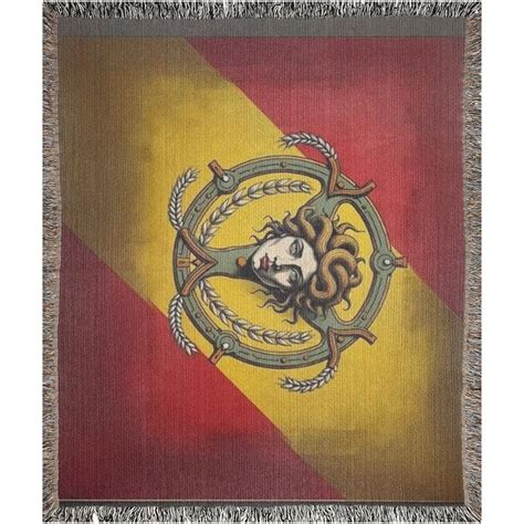 Sicilian Flag Inspired Art Print Bold Medusa Design Wall Décor Etsy