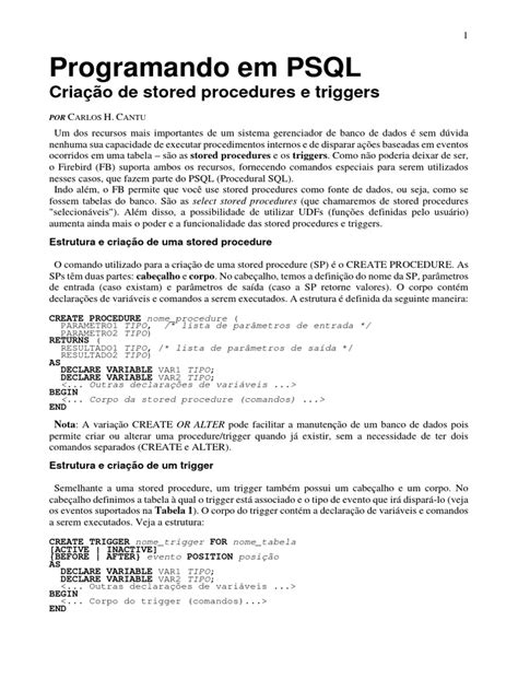Programando Em Psql Pdf Recuperação De Informação Desenvolvimento