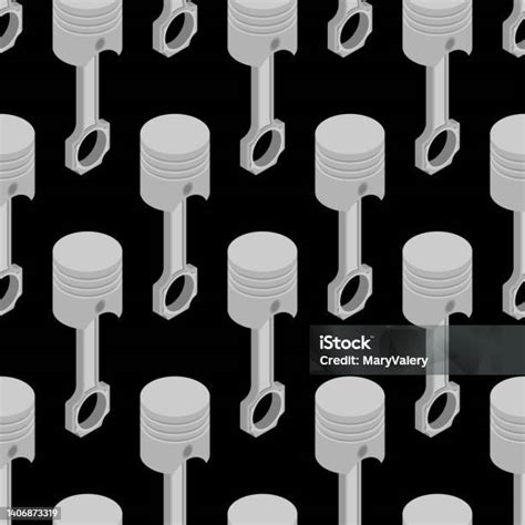 엔진 피스톤 패턴이 매끄럽습니다 오토바이 피스톤 배경 자동차 워크샵 텍스처 강철에 대한 스톡 벡터 아트 및 기타 이미지 강철 교통수단 금속 Istock