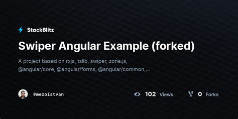 Swiper Angular Example Forked Stackblitz