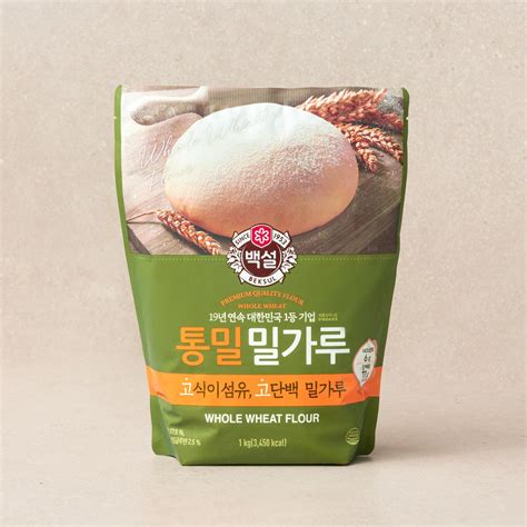 Cj백설 통밀 밀가루 1kg 믿고 사는 즐거움 Ssgcom Cj백설 통밀 밀가루 1kg 믿고 사는 즐거움 Ssgcom