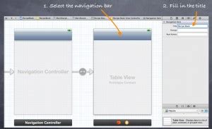 Use Storyboards To Build Navigation Controller And Table View