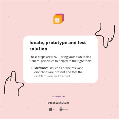 Ideate Prototype And Test Solution Deepstash
