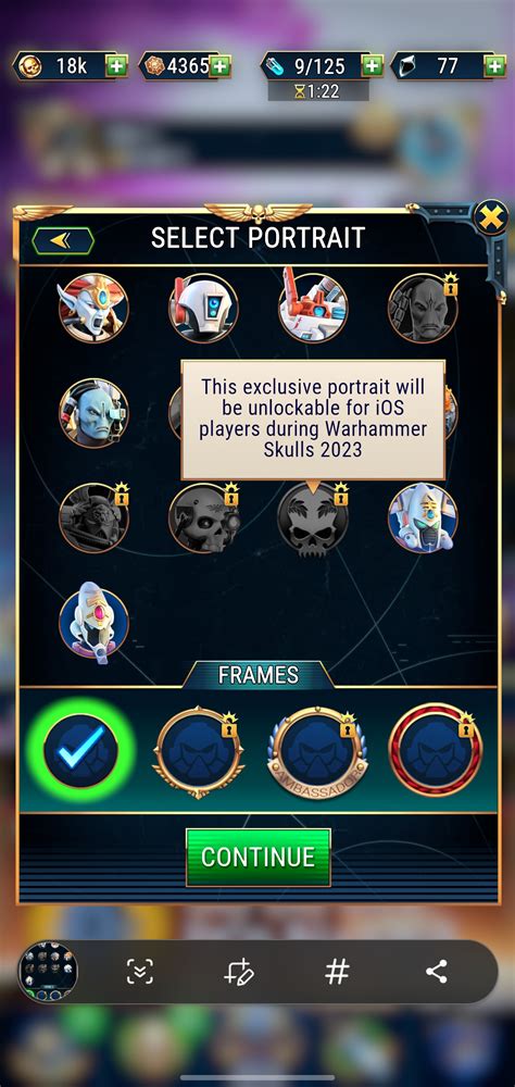 new icon for ios users in the skull event r wh40ktacticus