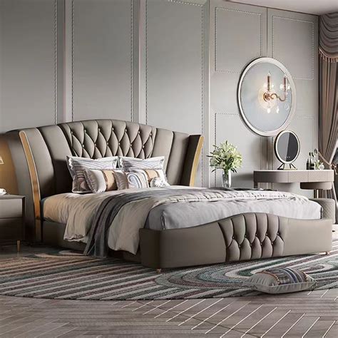 Modern Queen Size Bedroom Set Hotel Bed Set Furniture Wood Bedroom