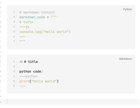 Allow Nested Code Blocks Allow Triple Backticks In Code Blocks