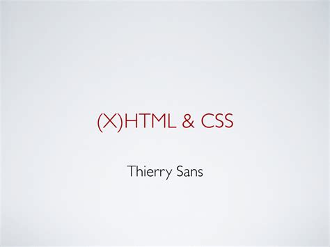 15 437 Html And Css Speaker Deck