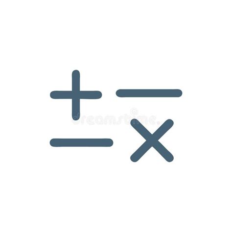 Creative Math Equation Icon For Learning Stock Illustration Illustration Of Lesson Outline