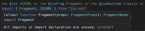 in file jsx directives not recognized by unused import detection