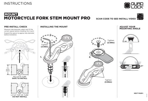 Fork Stem Mount And Fork Stem Mount Pro Instructions What Can We Help You With