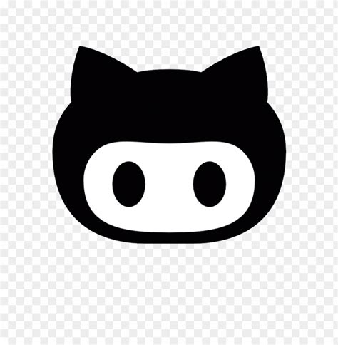 Github Minimal Octocat Face Icon Toppng