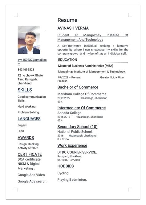 Avinash Verma On Linkedin Cv