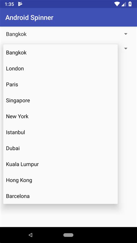 Android Spinner With Drop Down List Example In Kotlin Eyehunts