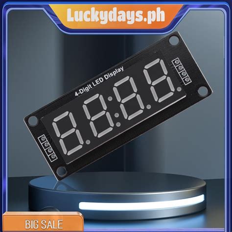 Tm1637 Led Display Module 7 Segment Glow Tube Clock 056 Inch Digital