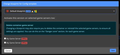 Config Templates GameServerApp Docs