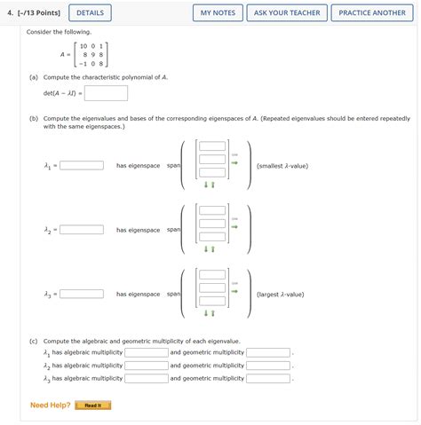 Solved Points Consider The Following A Chegg Com