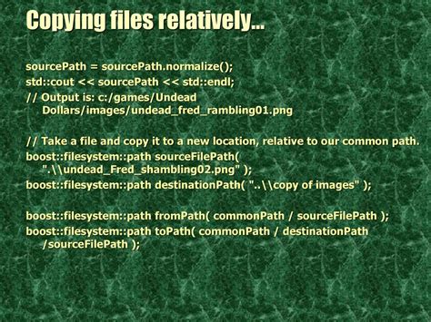 an introduction to boost filesystem ppt download