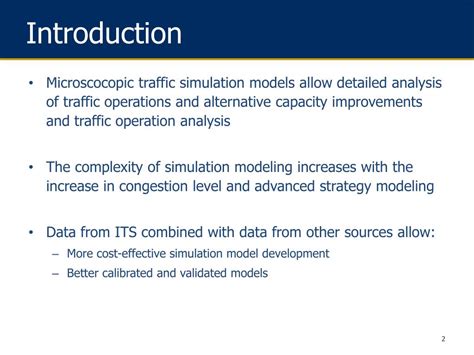 Ppt Utilization Of Its Data To Calibrate Simulation Models Powerpoint