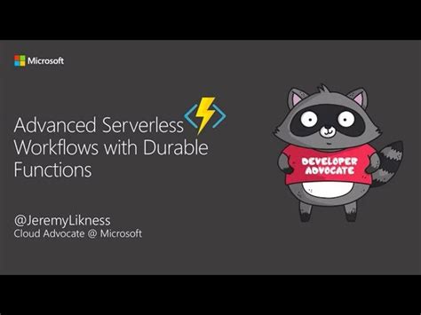 ndc conferences talk advanced serverless workflows with durable