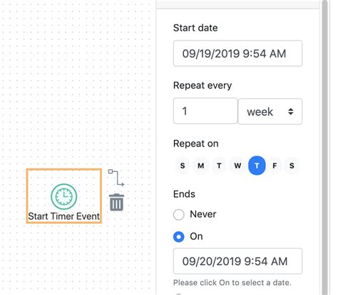 Remove Start Timer Event End Date Time Issue ProcessMaker Modeler GitHub