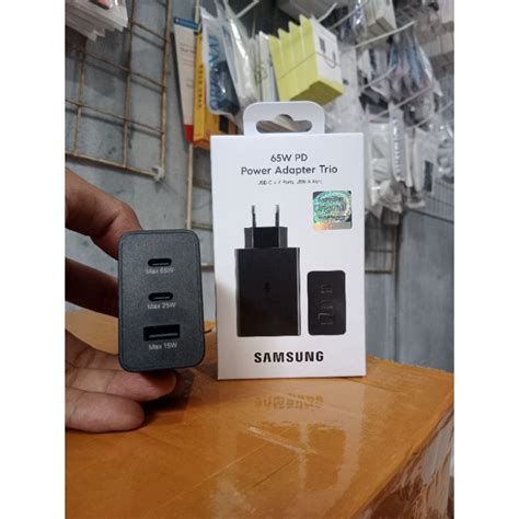 Jual Adapter Samsung W Pd Power Adapter Trio Charger Usb C Port Usb A Port Shopee