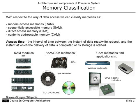 Memory Classification Study Notes Architecture Docsity