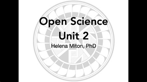 Ost Unit 2 Reproducibility Replicability And Other Challenges In Science Youtube