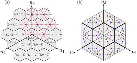 colour online a schematic representation of the hexagonal lattice
