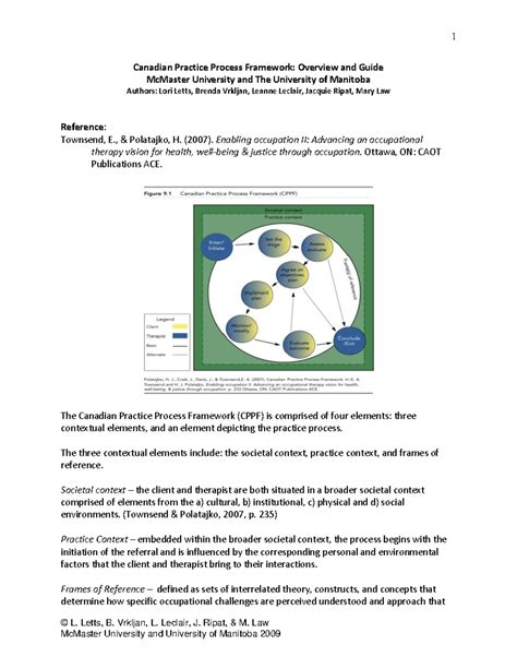 Cppf Guide And Questions Canadian Practice Process Framework