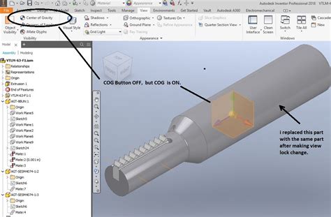 solved turn off center of gravity problem autodesk community