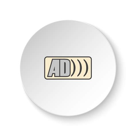 Round Button For Web Icon Ad Logo Button Banner Round Badge Interface For Application