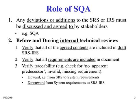Ppt Sqa Role During Software Requirements Phase Powerpoint Presentation Id6573000