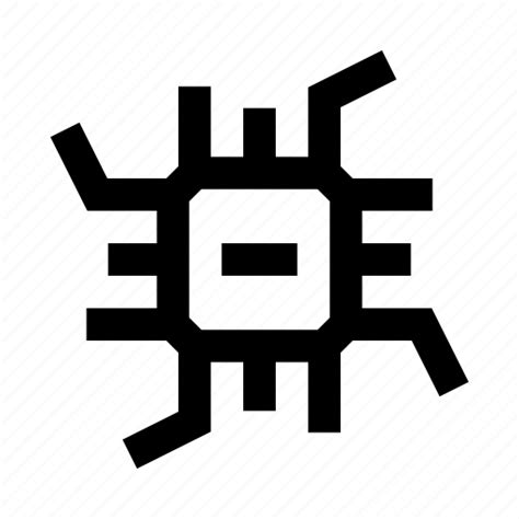 Chip Technology Microchip Hardware Digital Core Computer Icon Download On Iconfinder