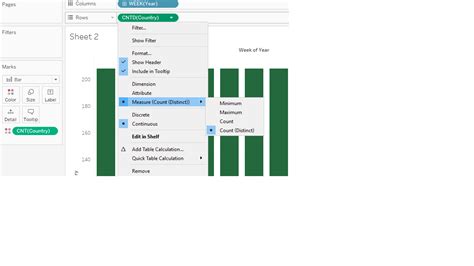 How Can I Calculate A Distinct Count Of A Dimension In Tableau Stack