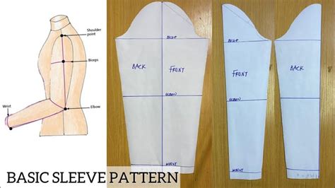 How To Draft A Basic Sleeve Pattern Beginner Friendly Youtube