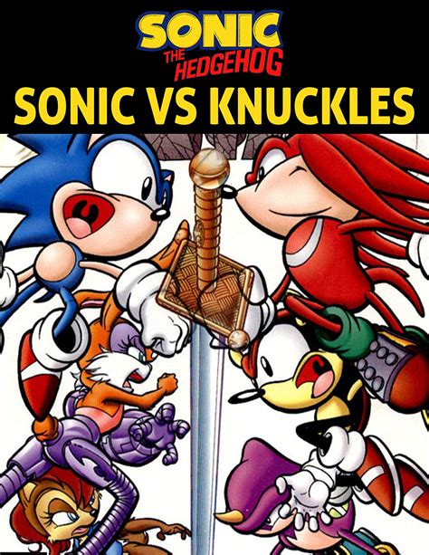 Sonic The Hedgehog Sonic Vs Knuckles Comic Book Series Collection By