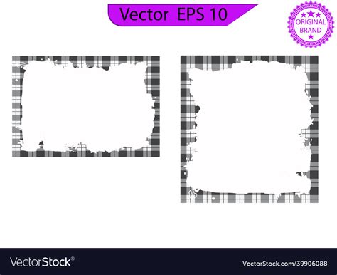 Frame Design Plaid Tartan Royalty Free Vector Image